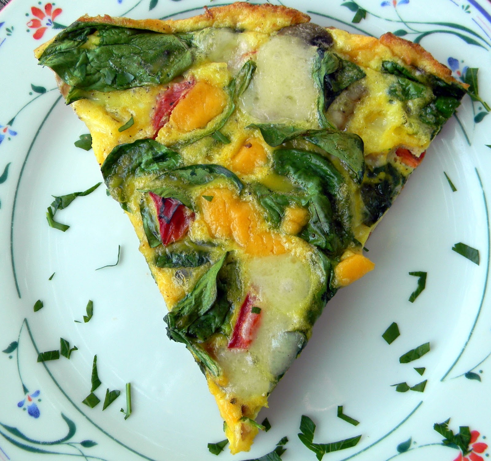 Kitten with a Whisk: Lunch this Week: Double Cheddar and Vegetable Frittata