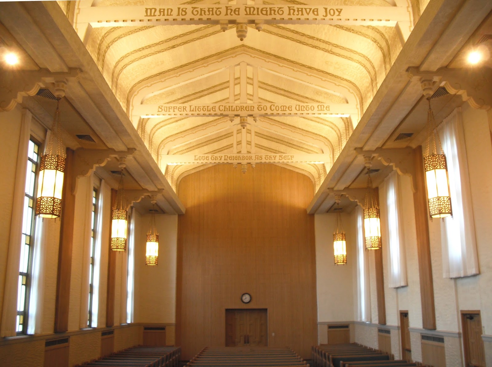 Historic LDS Architecture: University Ward: Chapel Interior