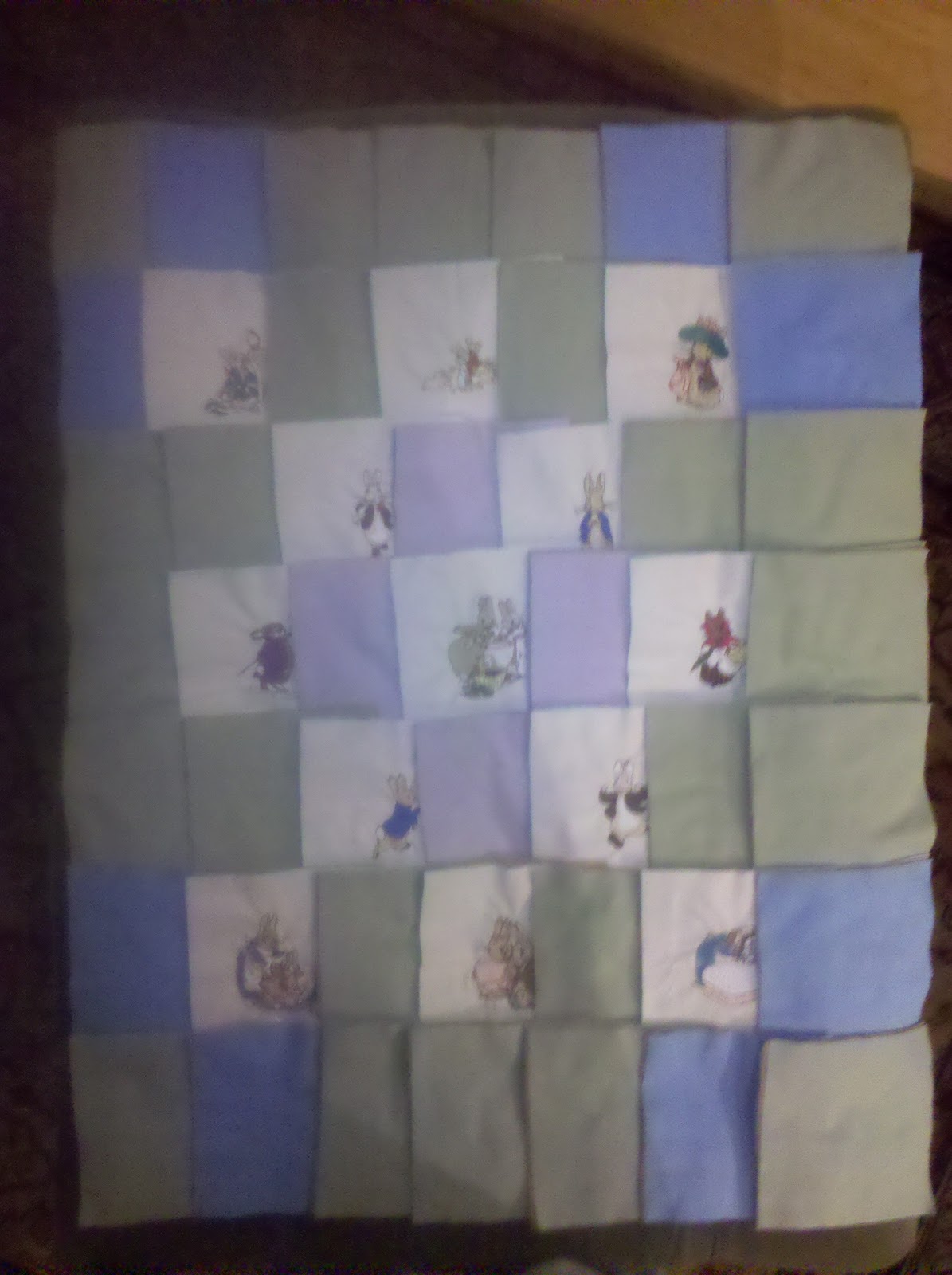 PURPLE SAGE ORIGINALS: Rag Quilt with Characters from Beatrix Potter's ...
