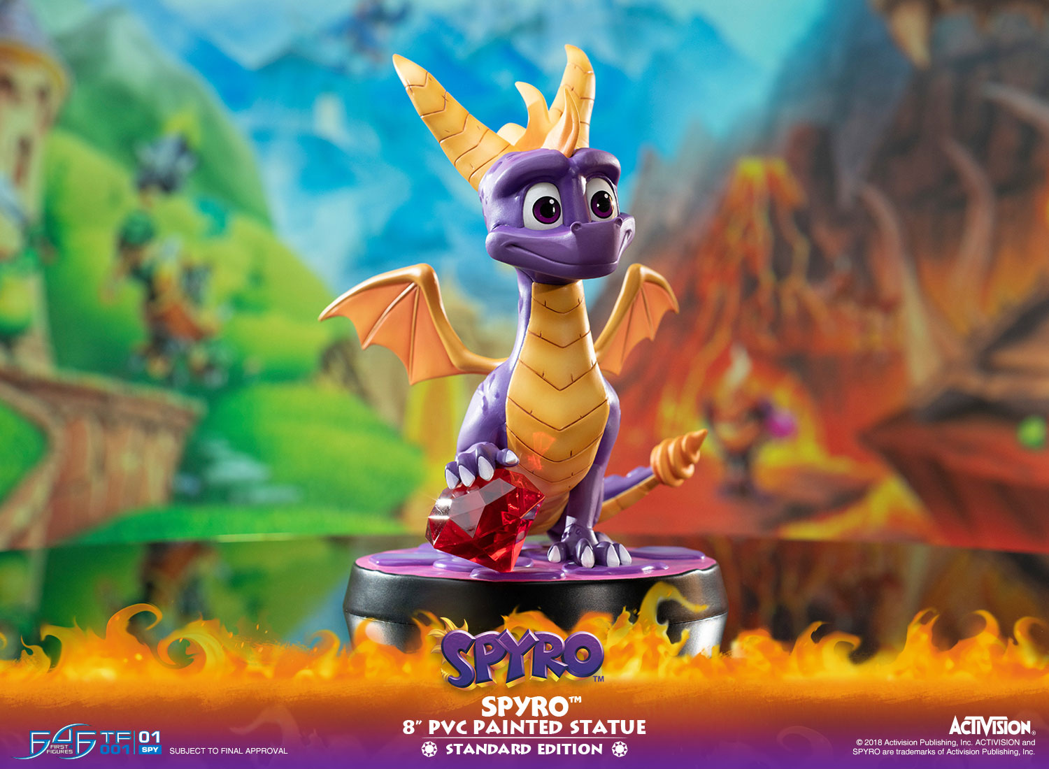 Spyro the Dragon PVC Statue (First 4 Figures)