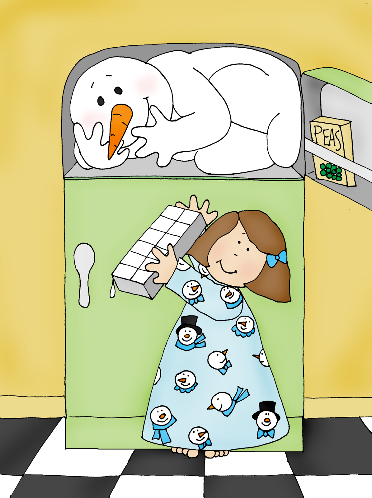 Free Dearie Dolls Digi Stamps: Save a Snowman in the Freezer!!!!!