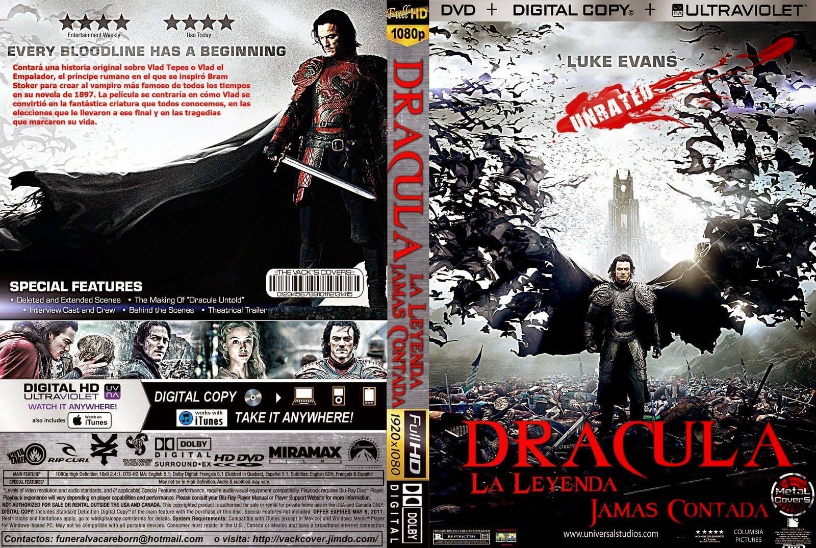 Cover: Dracula Untold dvd