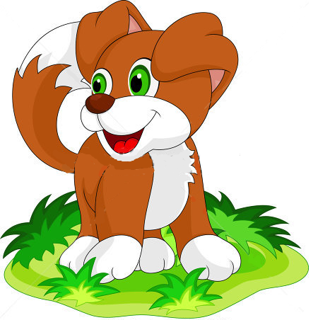 Planse de colorat si fise pentru copii: CATELUL - IMAGINI cu Animale ...