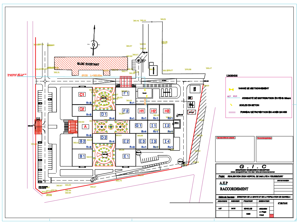 PLANS ETUDE VRD POUR LA REALISATION D'UN HOPITAL DE 240 LITS A TOUGGOURT LES PLANS EN PDF ...