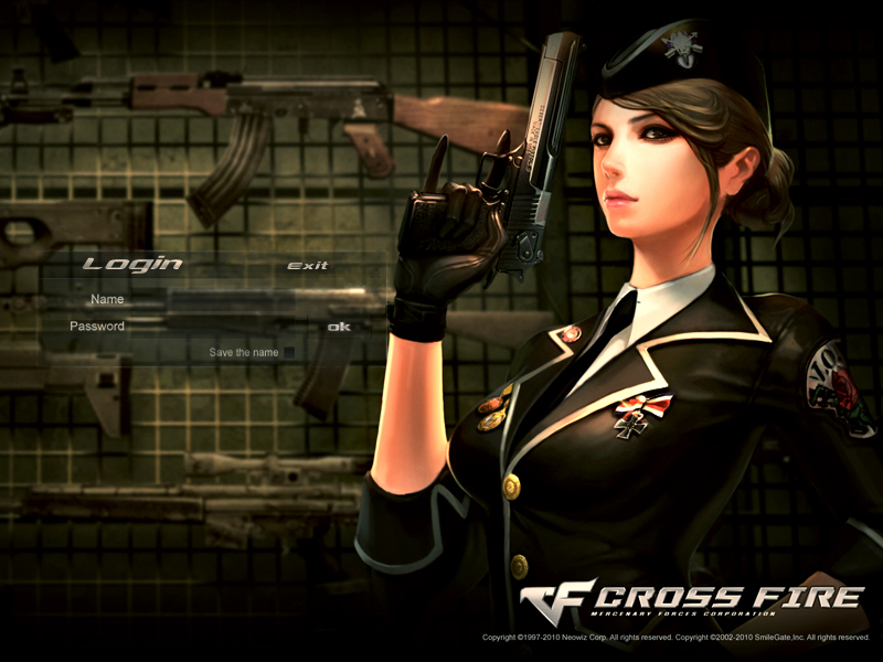 Cross Fire: Estilo de login