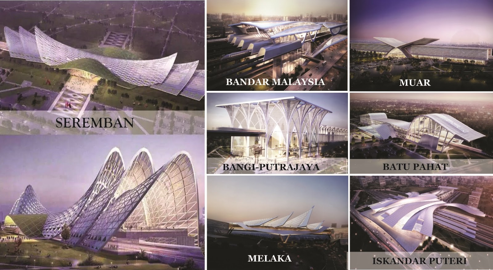 7 Konsep Reka Bentuk Stesen HSR KL-SG Termasuk N.Sembilan Dilancarkan ...