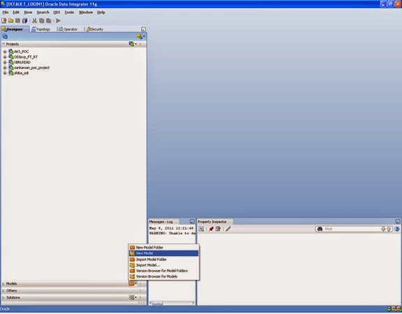 Akash Apps DBA corner: Oracle data Integrator Tutorial --- Part 2 -- (Repositories)
