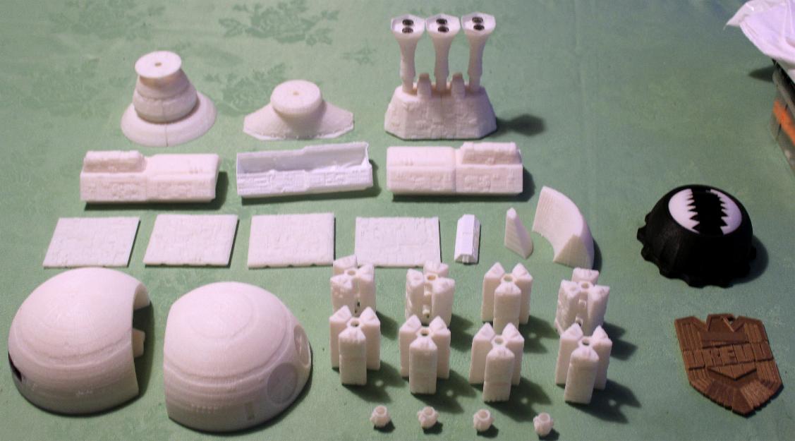 Vampifan's World of the Undead: WIP - 3D Printed Sci-Fi Scenery
