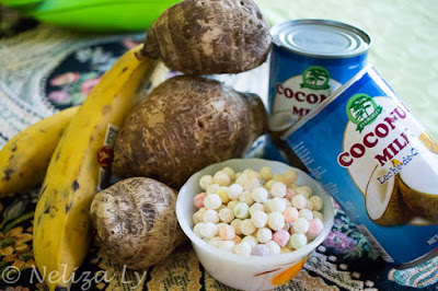 Instant Pot Ilonggo Ginat-an or Linugaw or Taro Tapioca Coconut Dessert