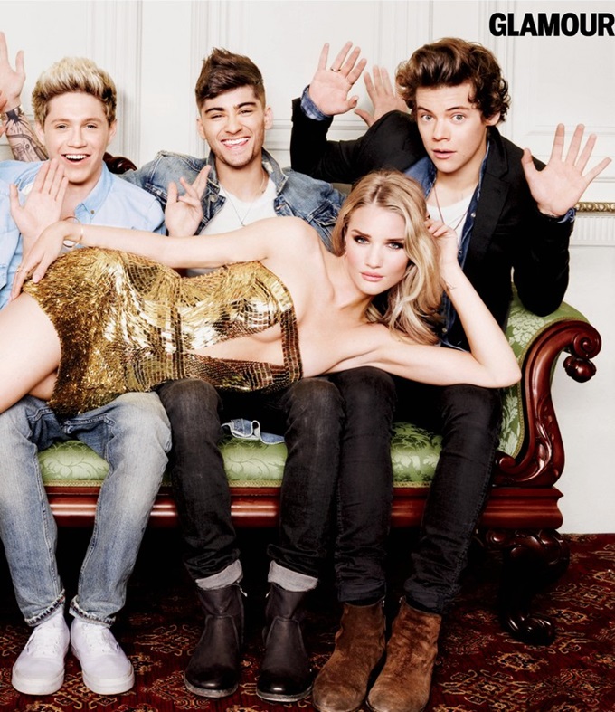 Blog de la Tele: One Direction & Rosie Huntington Whiteley en Glamour ...