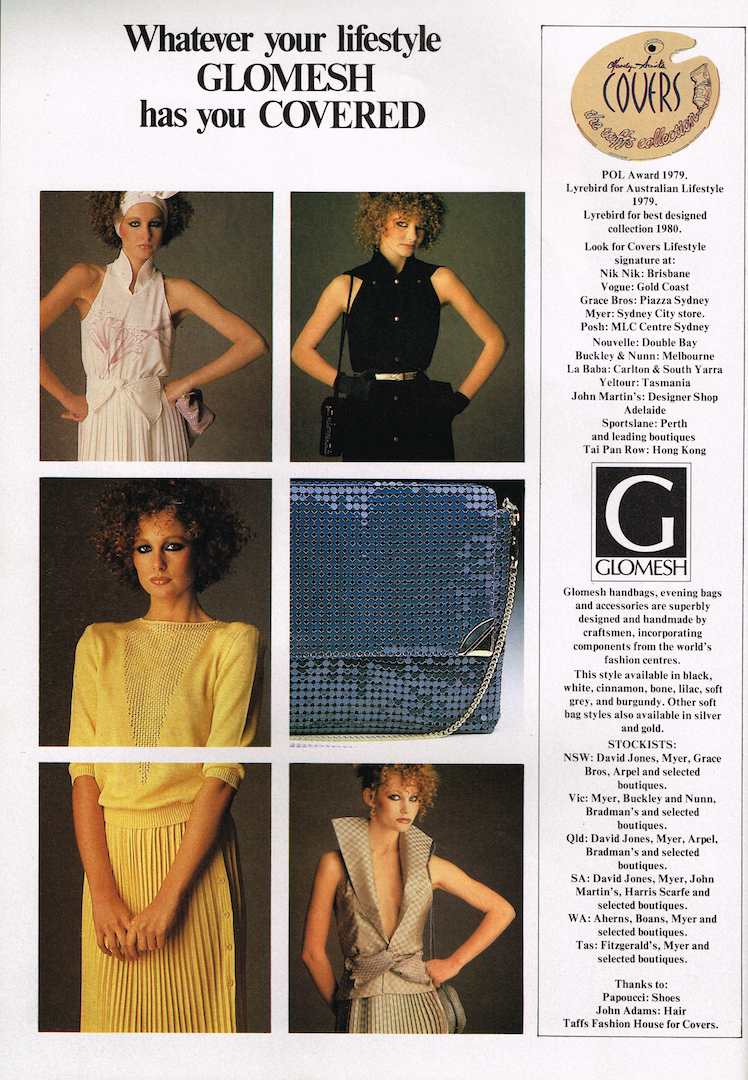 Glossy Sheen: Glomesh Covers Lifestyles Summer 1980 - POL Magazine