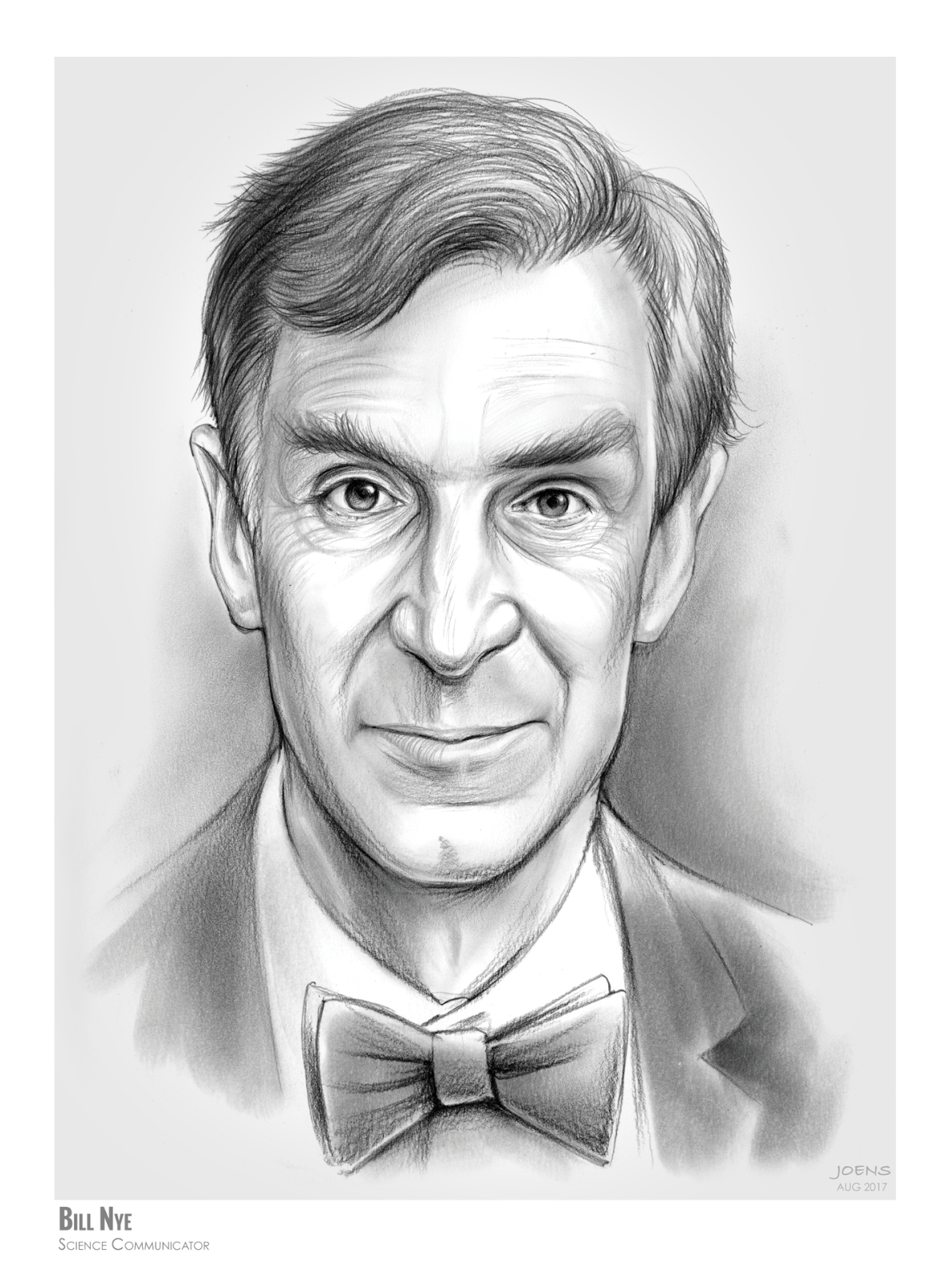 Sketch of the Day: Bill Nye - Sketch of the Day for Monday, August 14, 2017