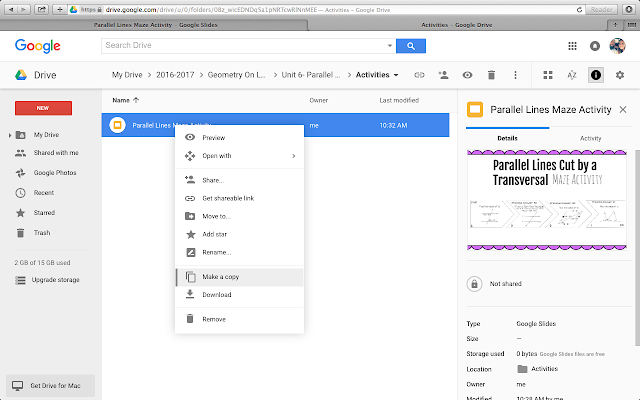 Google Parallel and Perpendicular Lines Proofs Activity | Mrs. Newell's ...
