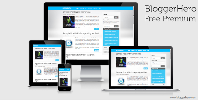 BloggerHero Responsive Blogger Template | Nulled Clone Script