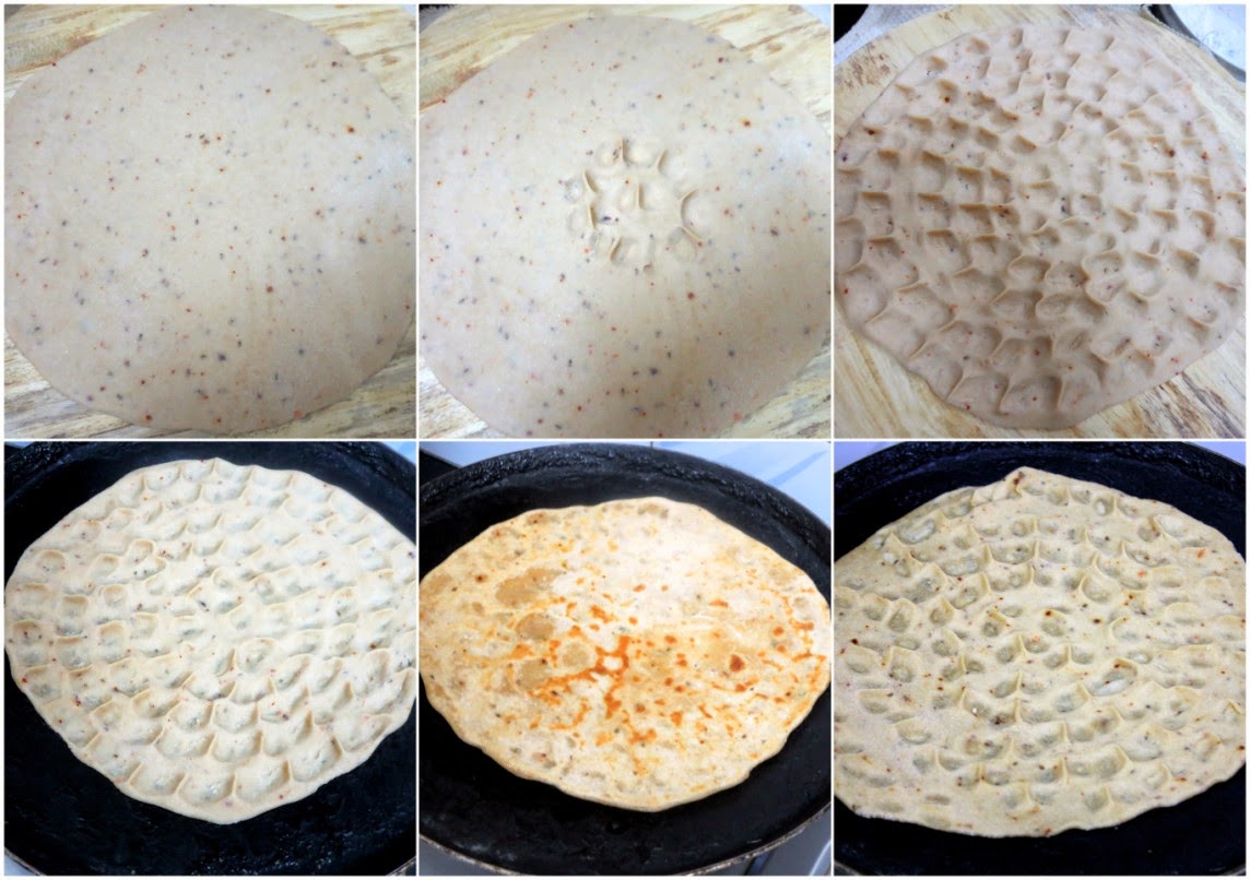 Khoba Roti, Aloo Ki Subzi from Rajasthan