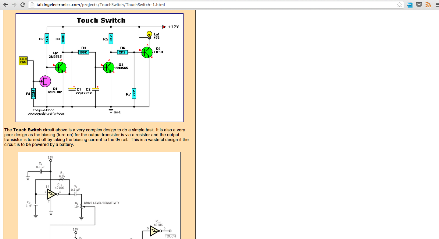 Basic Analog Circuits: Soldering + Touch switches