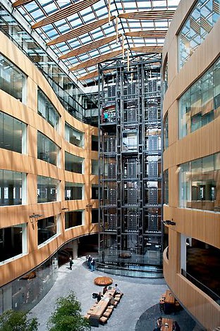 The Sidewalk Ballet: Architect Franc D'Ambrosio's Atrium Building in ...