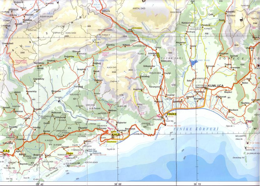 Lycian Way: Lycian Way Maps