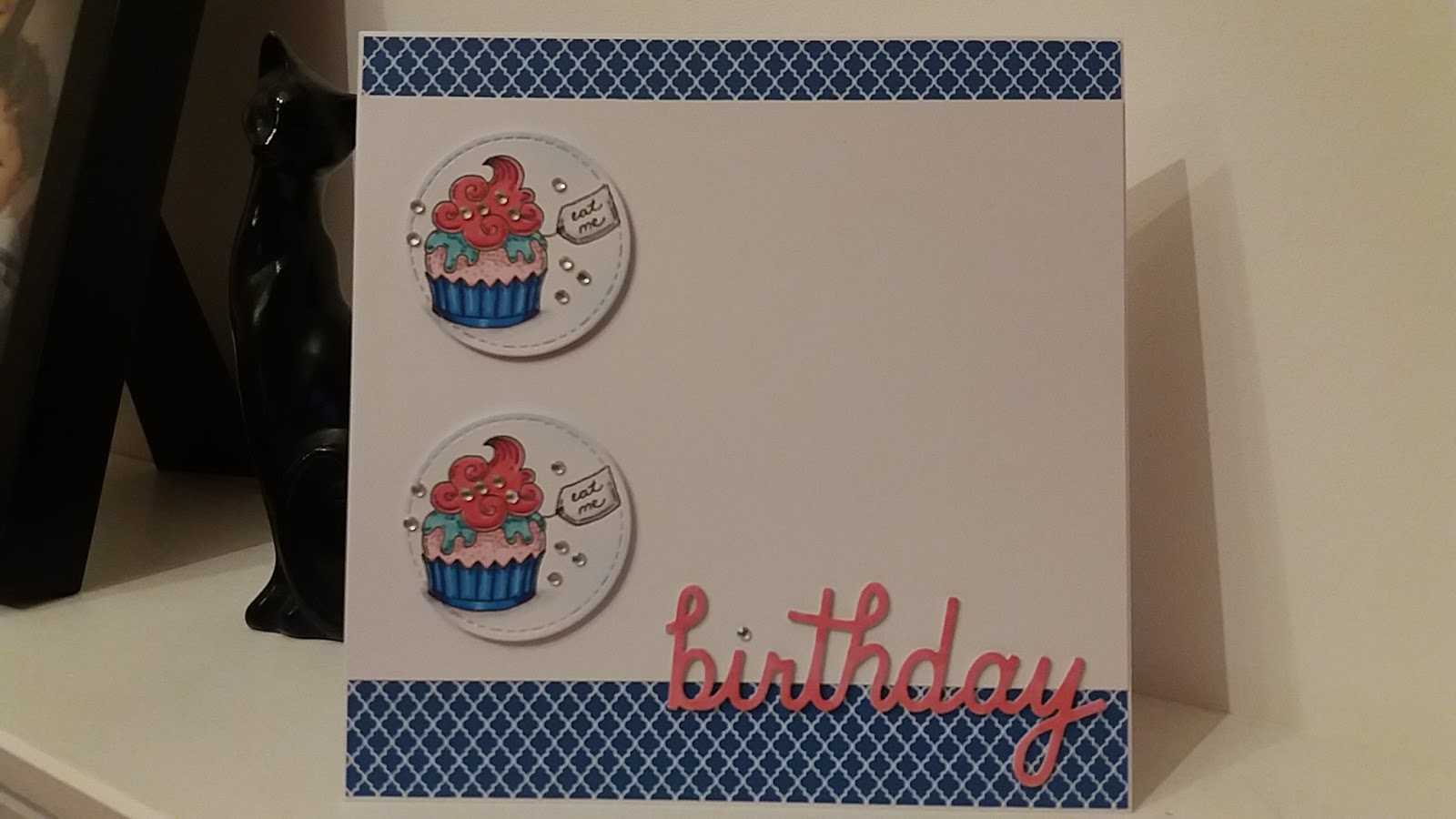 Red Obsession Cards Birthday Cupcakes