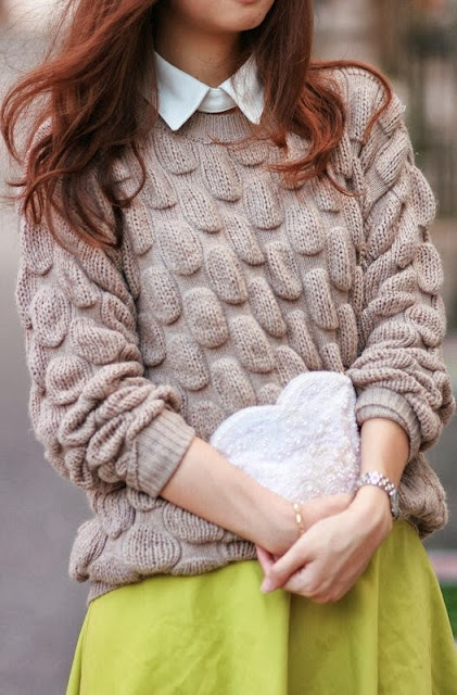 cotton and sparkles: Fall Essential: The Chunky Sweater
