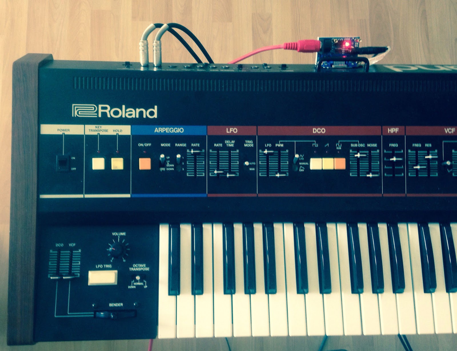 MATRIXSYNTH: Valpower MIDI-DCB interface for Roland Juno-60 review and demo