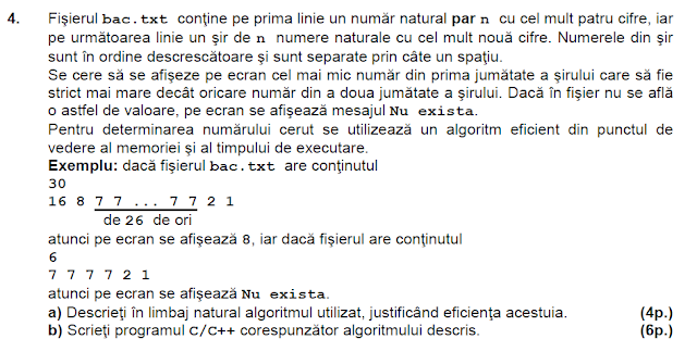 subiecte bac 2014 informatica rezolvate