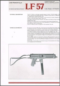 SI VIS PACEM, PARA BELLUM: La pistola mitragliatrice Franchi LF-57