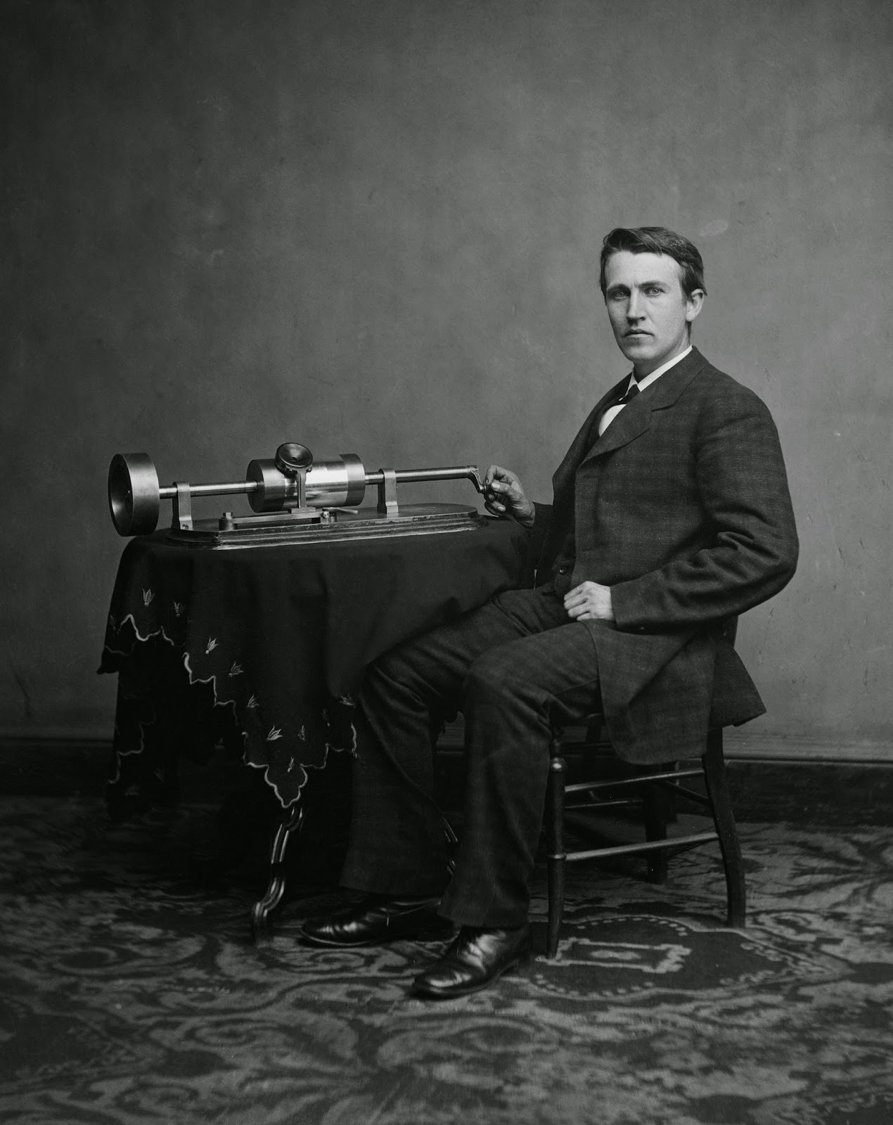 Inside the Apple: Postcard Thursday: Thomas Edison's Phonograph