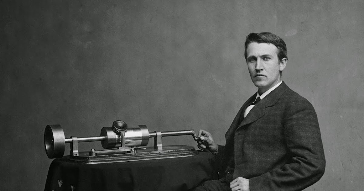 Inside the Apple: Postcard Thursday: Thomas Edison's Phonograph