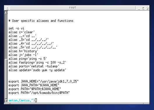 Minimal Linux Centos 6rhel Using Alias In The Bash Shell