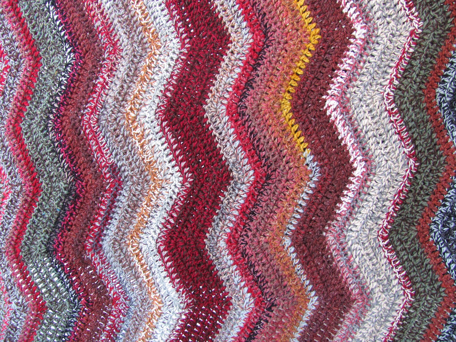 Purple crafts: Chunky crochet blanket