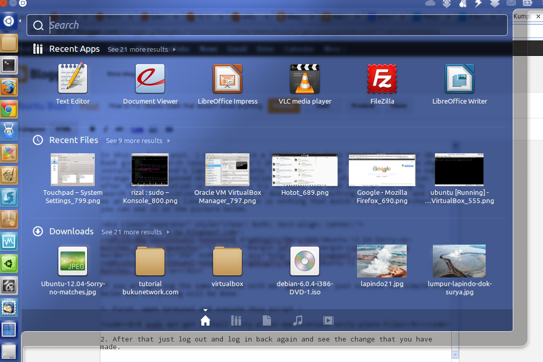 How to Fix Ubuntu Dash that doesn't show anything