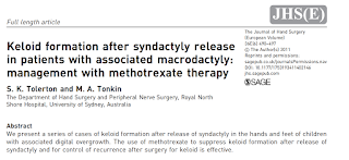 Macrodactyly, Syndactyly, and Keloid | Congenital Hand and Arm ...