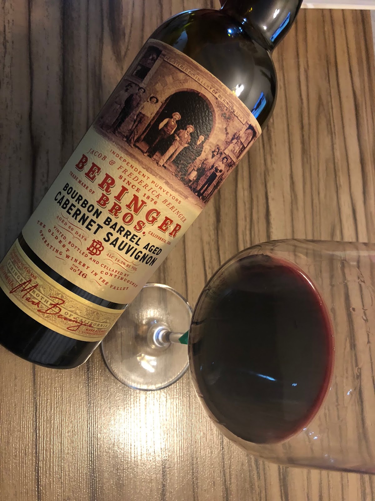 Balaio do Victor: Beringer Bros Bourbon Barrel Aged Cabernet Sauvignon 2016