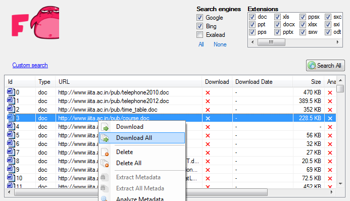 The Life of a Penetration Tester: FOCA Metadata Analysis Tool