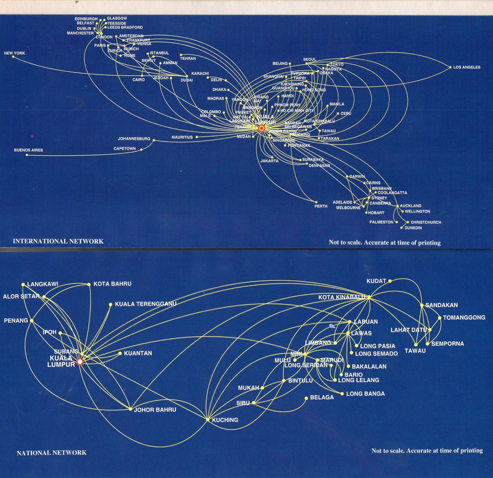 Airline memorabilia: Malaysia Airlines (1999)