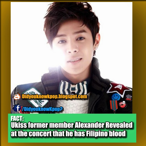 Did You Know K-pop?: [Fact] Former U-kiss member Alexander is Korean ...
