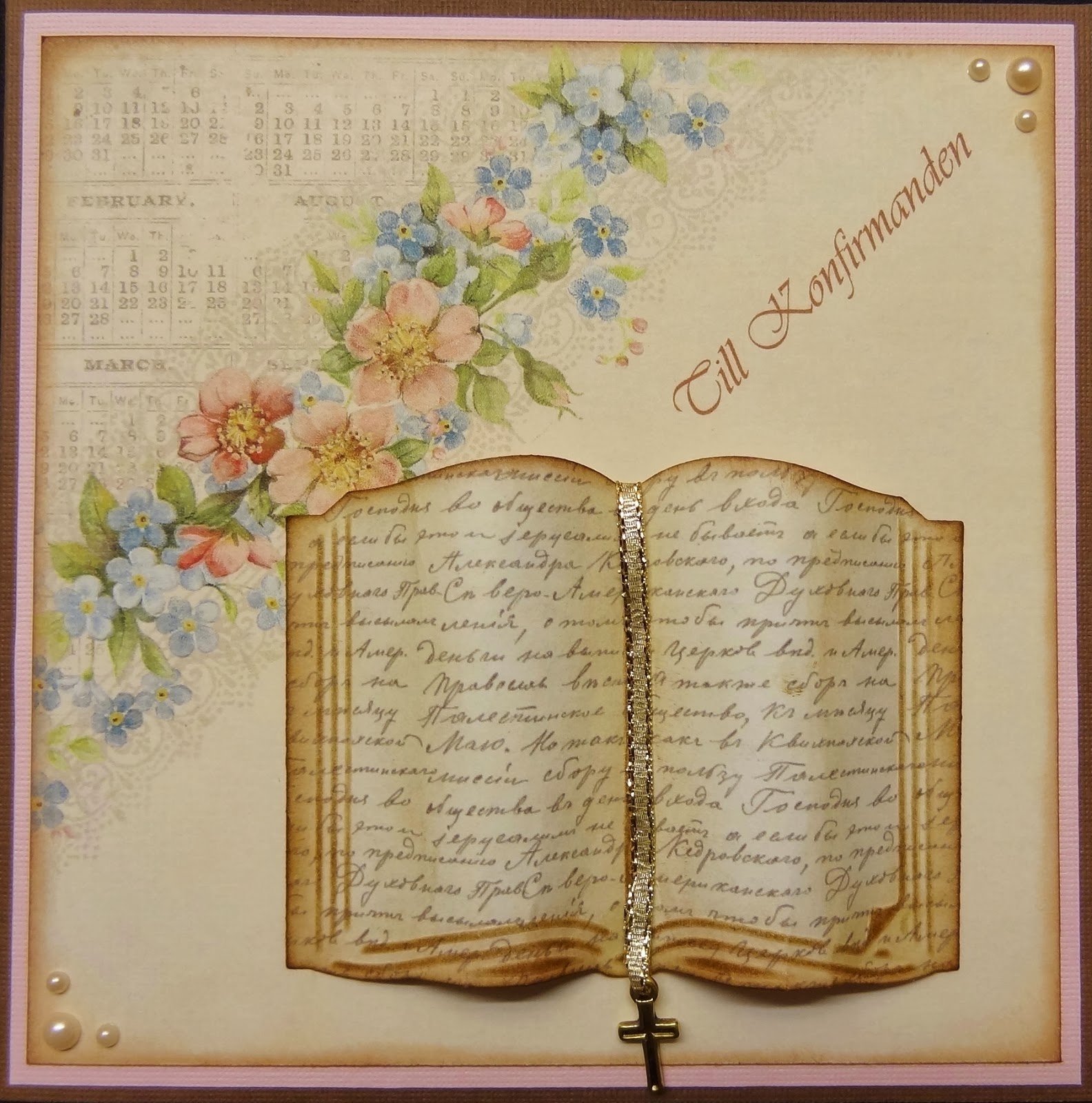 Sannes scraphörna: Konfirmationskort