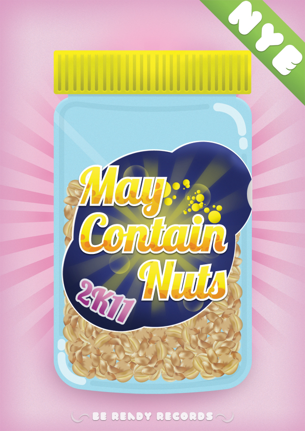 Lolipop Graphics: Be Ready flyer design, May Contain Nuts