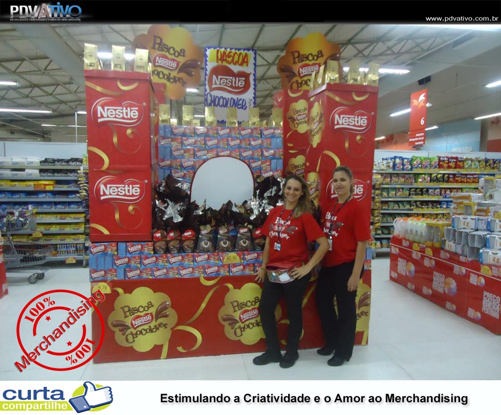 Trabalho de Merchandising "Pascoa Nestlé 2013" ~ PDV Ativo