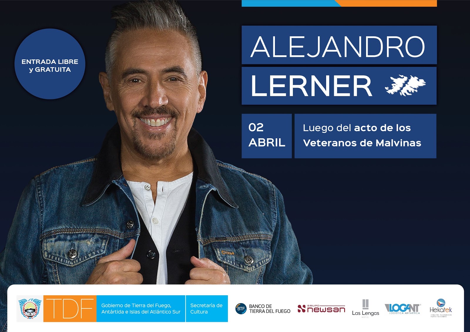 Entrada Libre y Gratuita: Alejandro Lerner Cantará en Ushuaia el 31 de ...