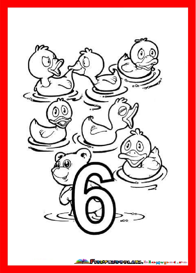 PLANSE de colorat cu CIFRE si numere de la 1 la 10 / Cifre de colorat ...