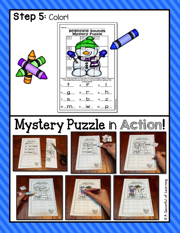 Winter Mystery Puzzles FREEBIE! - Learn how to Solve puzzle