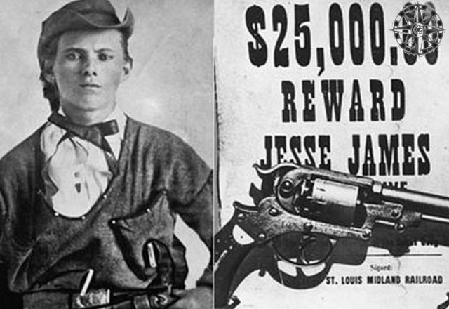 La tumba del forajido Jesse W. James, vilmente traicionado y asesinado ...