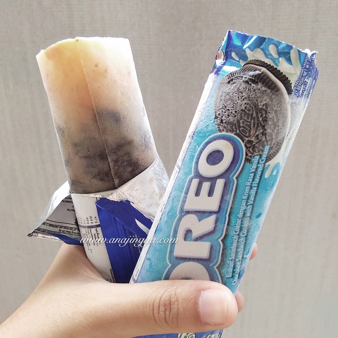 Aiskrim Oreo dua bahan