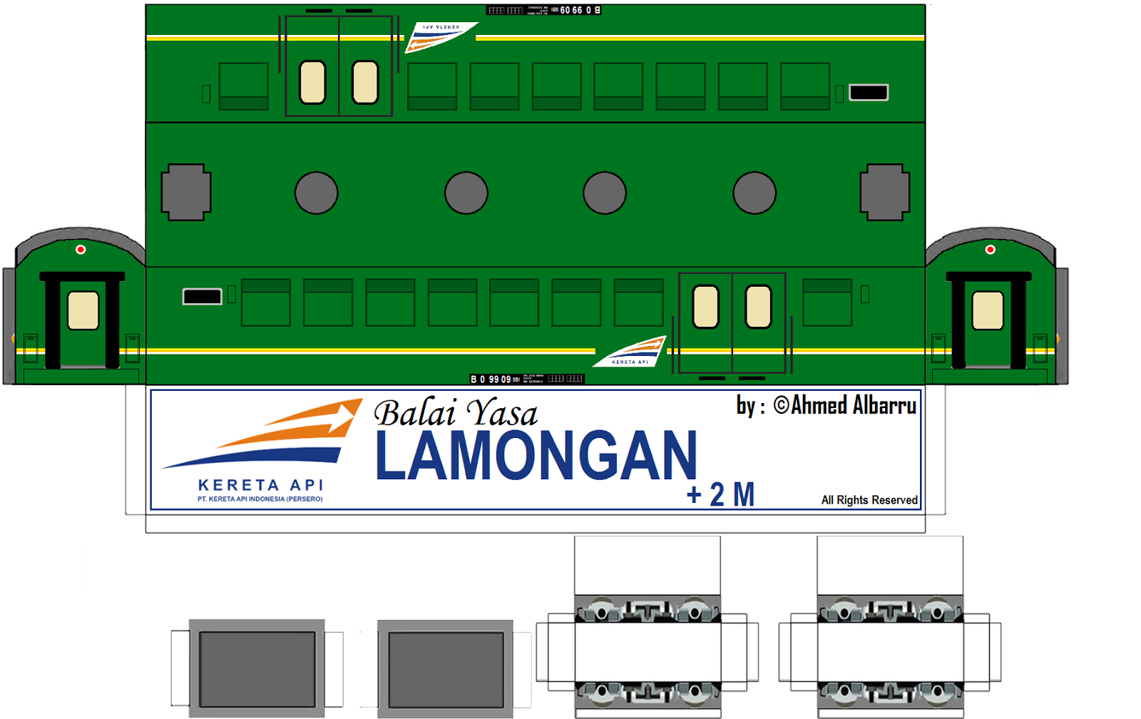 Selamat Datang Para Pengunjung Blog Saya: Papercraft Kereta Api Indonesia