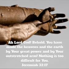 Transforming Christ Love: The mighty hand and outstretched arms of God.