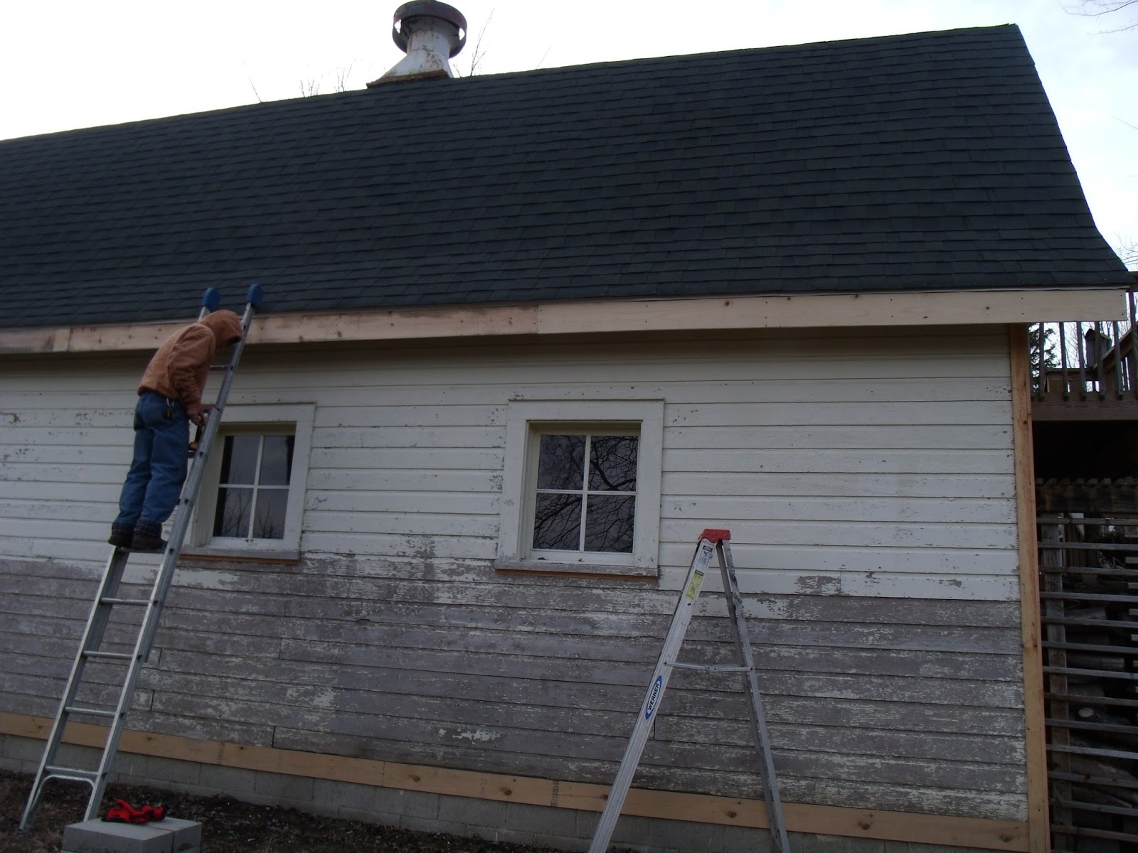 Gear Acres at Top of the Hill: Barn Fascia Boards Finished and My Rake ...