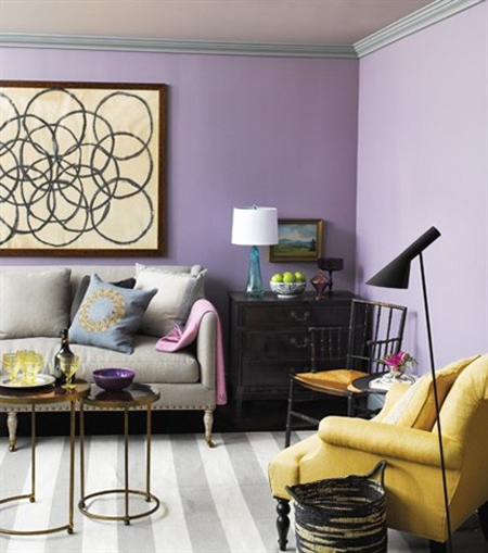 The Lilac Living Room - Cozy Stylish Chic