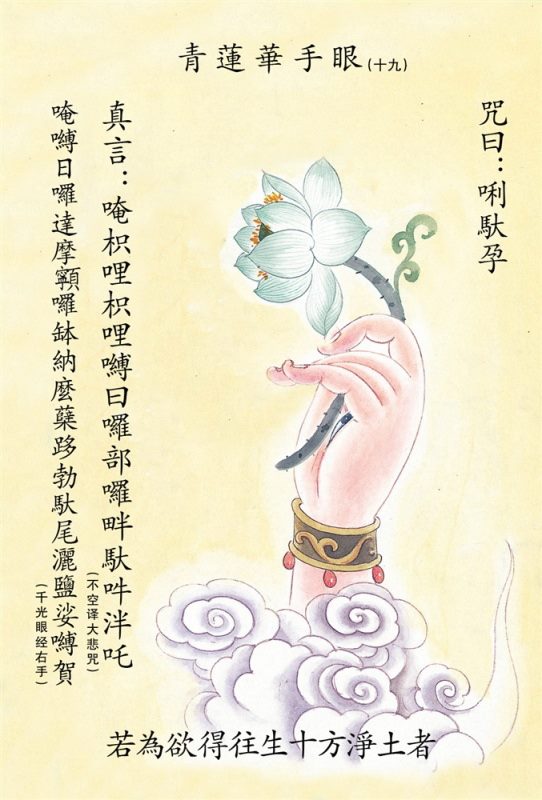 42 hand eye gestures of thousand hands thousand eyes guan shi yin pu sa ...